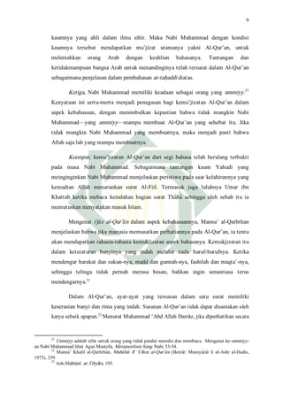 I'jaz al qur'an (muhammad maghfur amin) | PDF