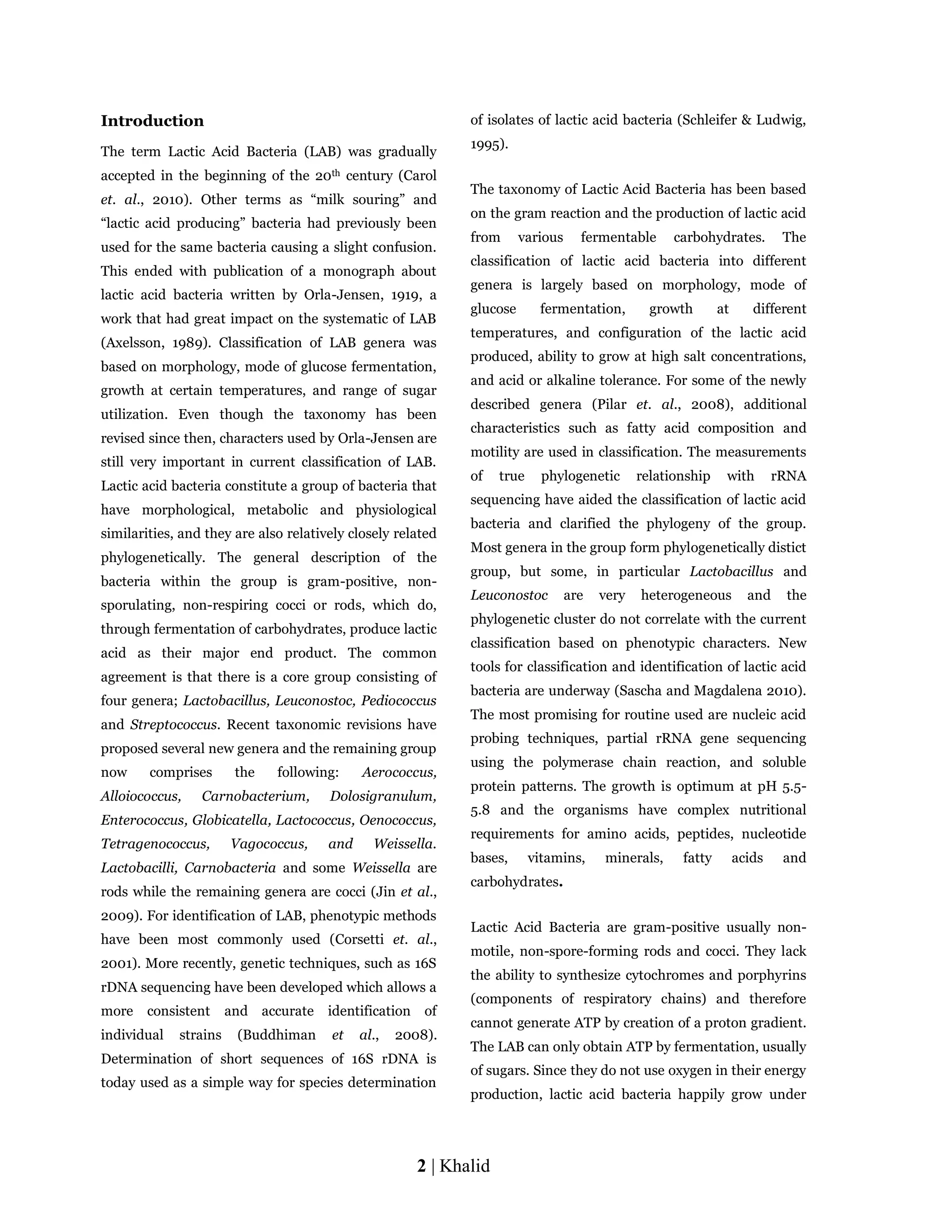 An overview of lactic acid bacteria - IJB | PDF