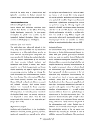 Evaluation of antimicrobial and cytotoxic properties of Leucas aspera ...