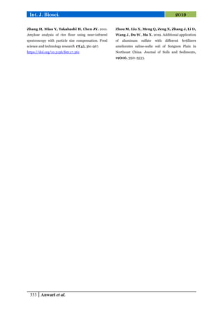 Effects of rice-husk biochar and aluminum sulfate application on rice ...
