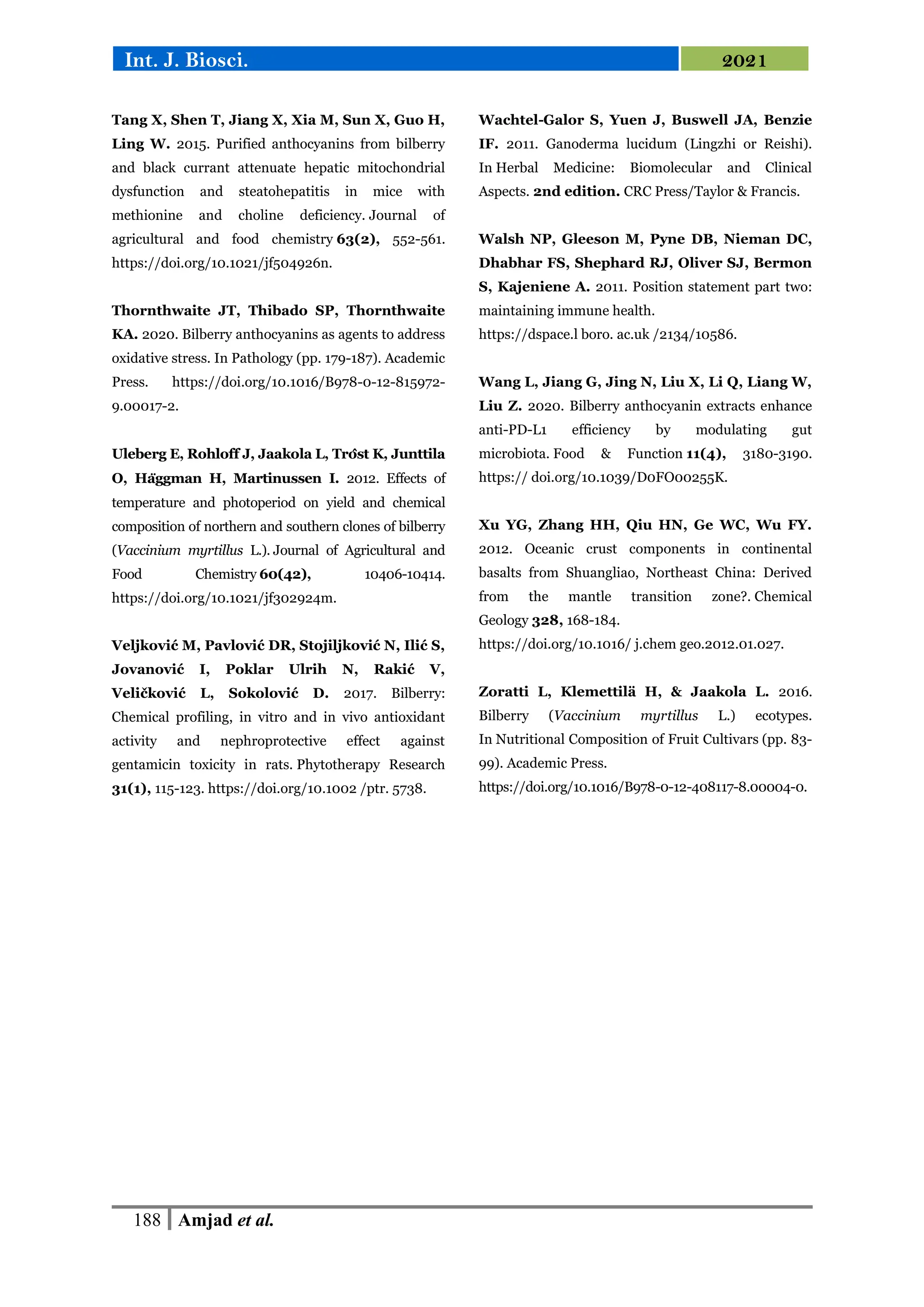 Health aspects of bilberry: A review on its general benefits | PDF
