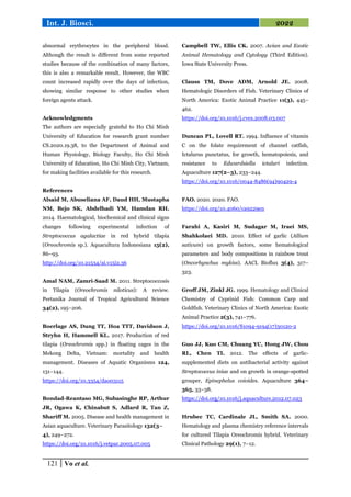Morphology of erythrocyte and hematological parameters of red tilapia ...