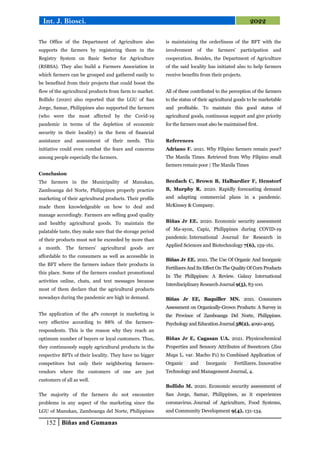 Status of agricultural goods as affected by the farmers’ marketing practices and perception in ...