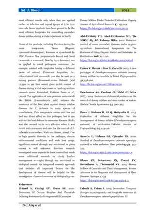 Downy mildew (Pseudoperonospora Cubensis); A devastating phytopathological issue of Muskmelon ...