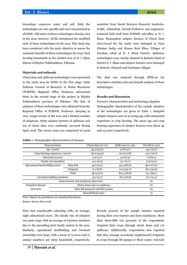 Assessment of Check Dam and Spillways Technologies as soil erosion ...