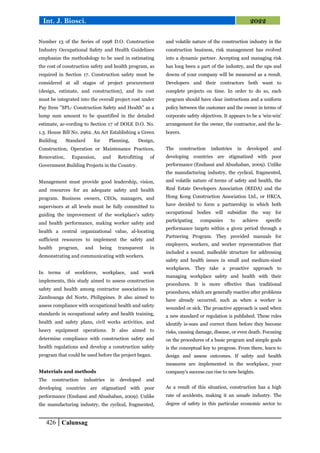 Construction health and safety model towards adoption | IJB 2022 | PDF