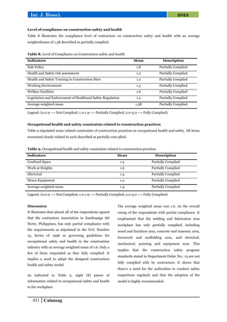 Construction health and safety model towards adoption | IJB 2022 | PDF