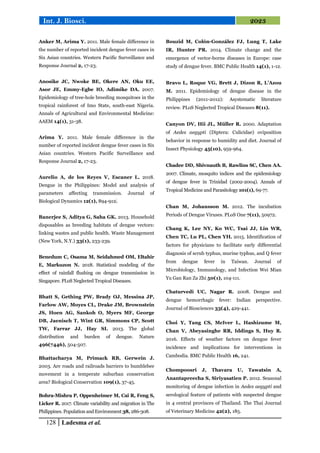 Seasonal variability on the epidemiology of Dengue in Tangub City ...