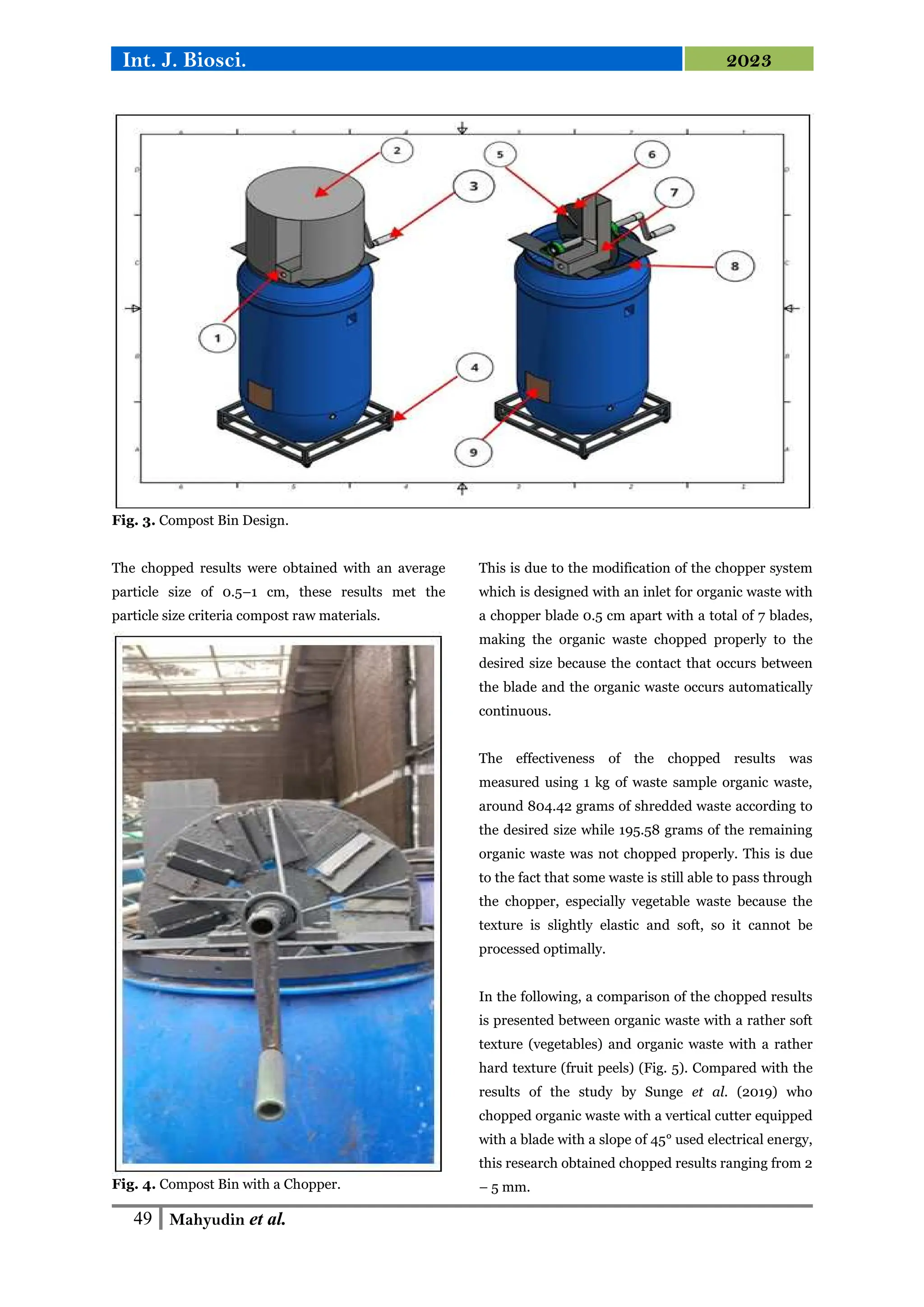 Design and Modification of Compost Bin with a Chopper for 3R (Reduce ...