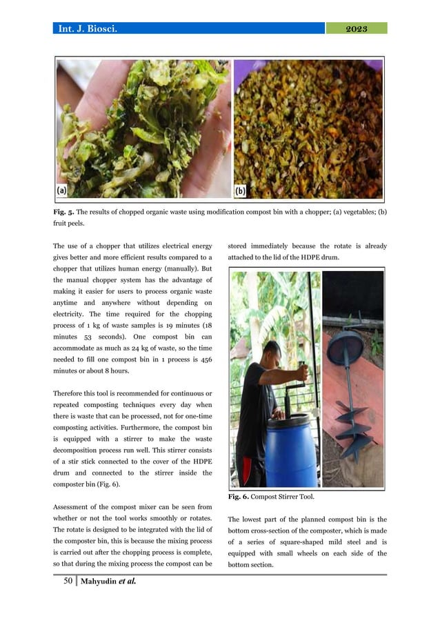 Design and Modification of Compost Bin with a Chopper for 3R (Reduce ...