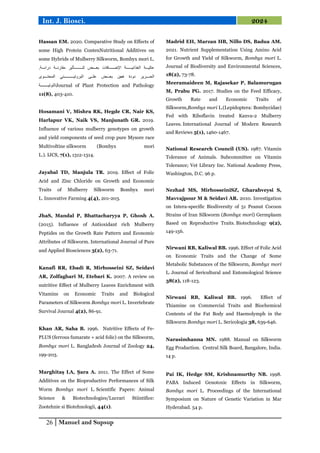 Productive Performance of Philippine Silkworm (Bombyx Mori L ...