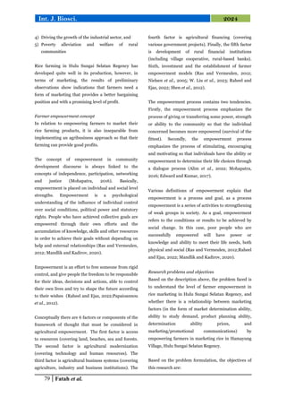 Factors affecting farmer empowerment in rice marketing | PDF