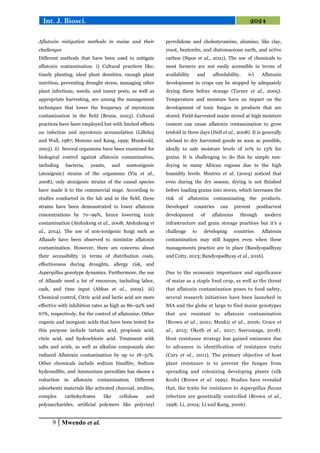 Aflatoxin management in Sub-Saharan Africa: A call for intergrated aflatoxin management | PDF