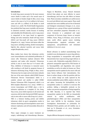 The comparison between effects of free curcumin and curcumin loaded ...