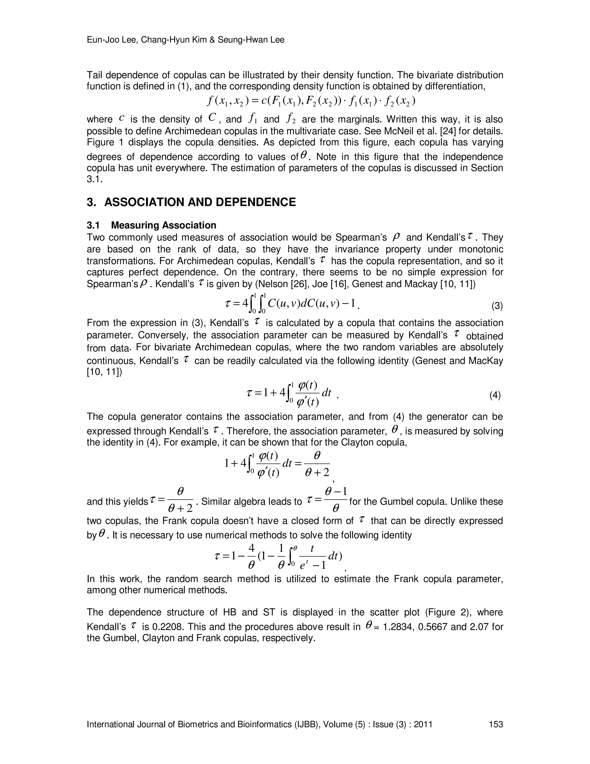 Life Expectancy Estimate with Bivariate Weibull Distribution using Archimedean Copula | PDF