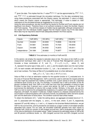 Life Expectancy Estimate with Bivariate Weibull Distribution using Archimedean Copula | PDF