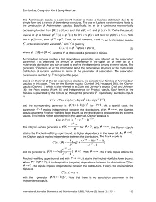 Life Expectancy Estimate with Bivariate Weibull Distribution using Archimedean Copula | PDF