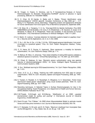 Electromyography Analysis for Person Identification | PDF