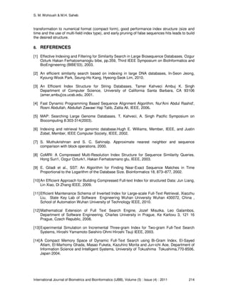 Indexing for Large DNA Database sequences | PDF