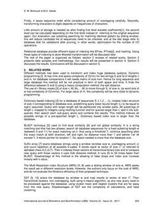 Indexing for Large DNA Database sequences | PDF | Databases | Computer Software and Applications