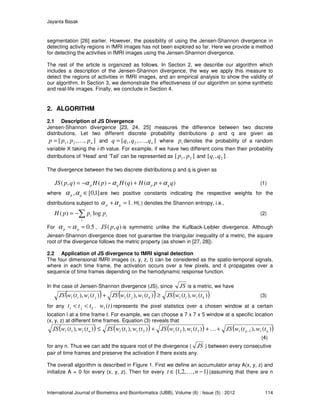 Detection of Neural Activities in FMRI Using Jensen-Shannon Divergence | PDF