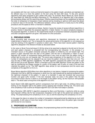 An Application of Pattern matching for Motif Identification | PDF