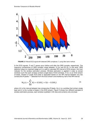 Analysis of Human Electrocardiogram for Biometric Recognition Using Analytic and AR Modeling ...