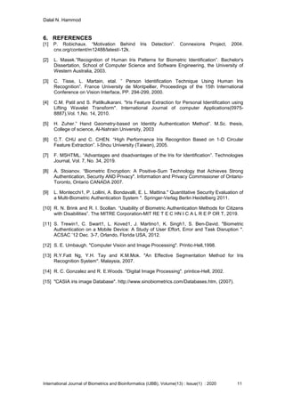 Biometric Authentication Based on Hash Iris Features | PDF