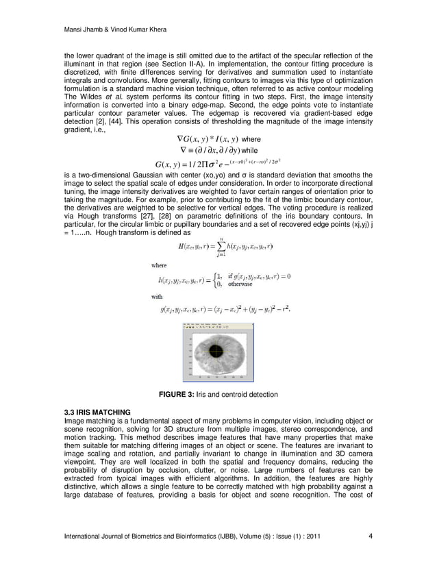 Iris Based Human Recognition System Pdf