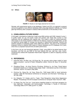 Face Alignment Using Active Shape Model And Support Vector Machine | PDF