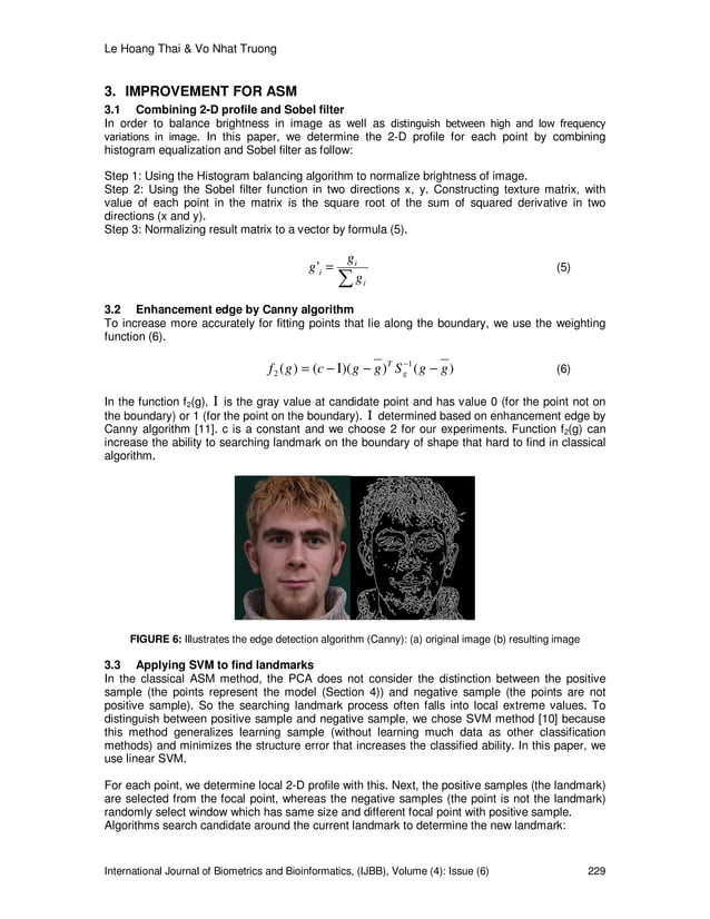 Face Alignment Using Active Shape Model And Support Vector Machine | PDF