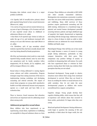 Sexual abuse problems among adolescents and major remedial actions. | PDF