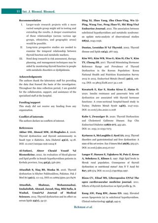 Prevalence and associations of thyroid dysfunction with metabolic ...