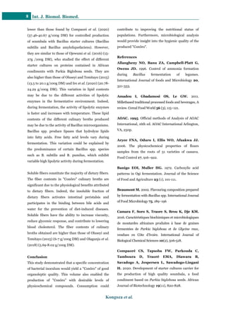 Controlled production trials of conôro, A natural condiment | PDF