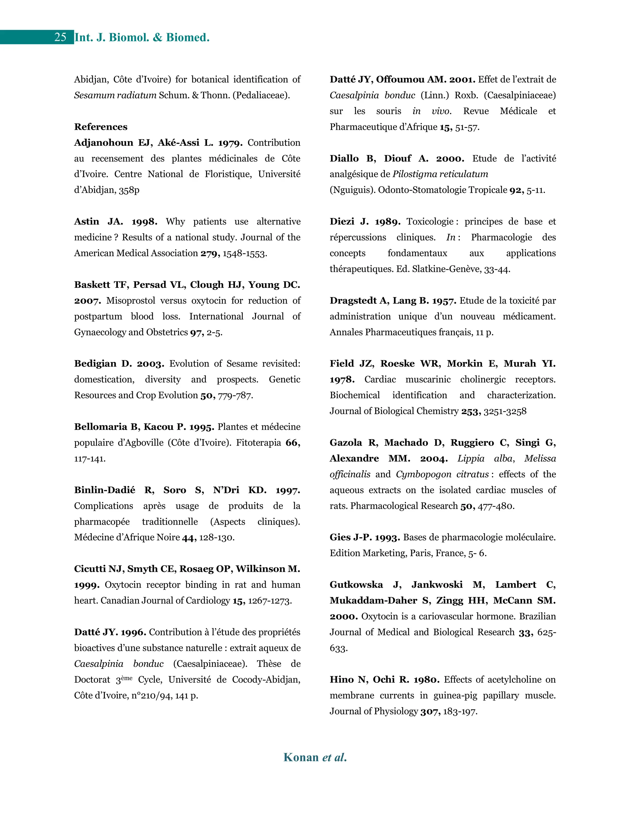 Acute toxicity study and effects of sesame (Sesamum radiatum) aqueous leaf extract on rabbit’s ...