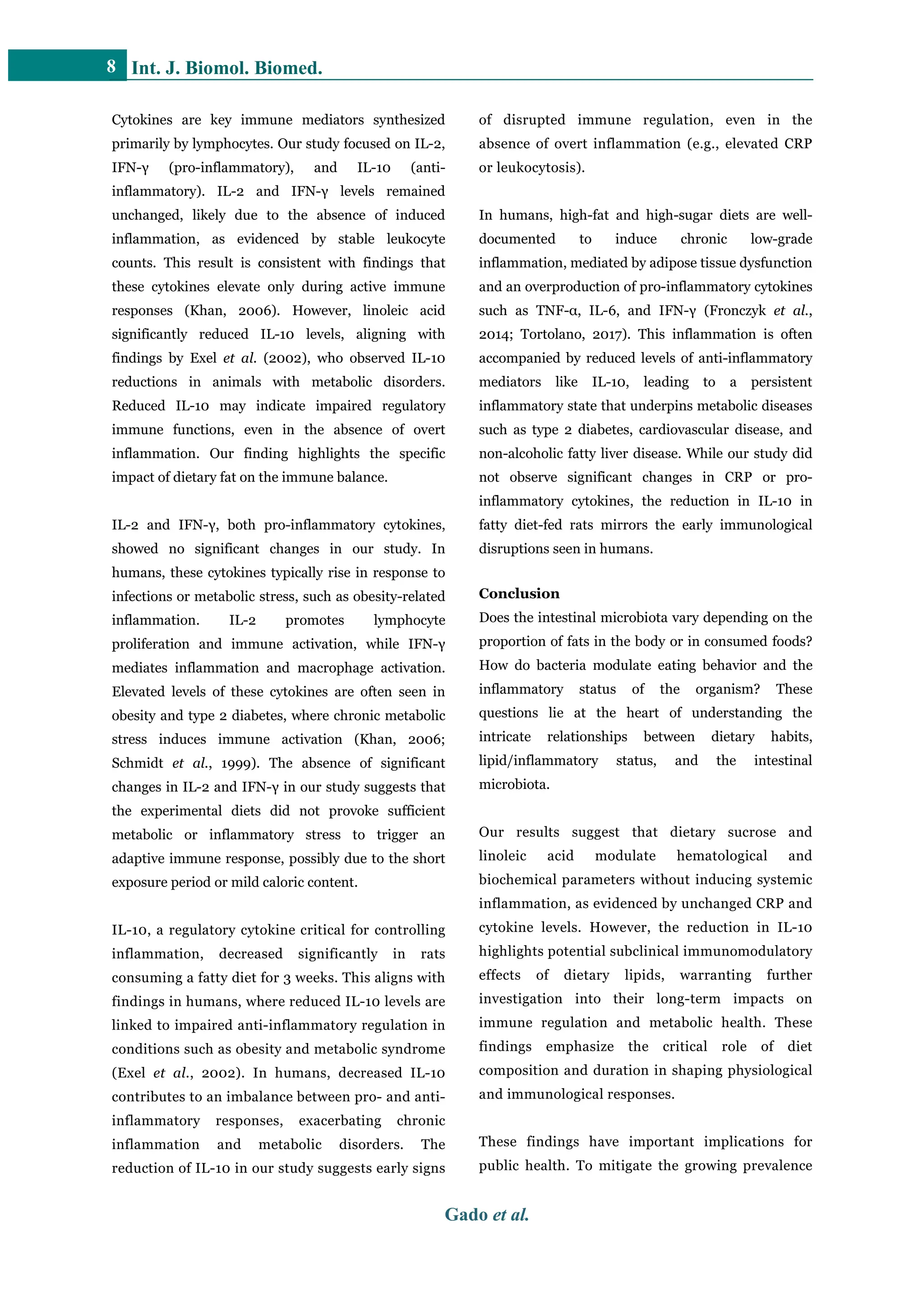Food preference and inflammation: How taste shapes health | PDF