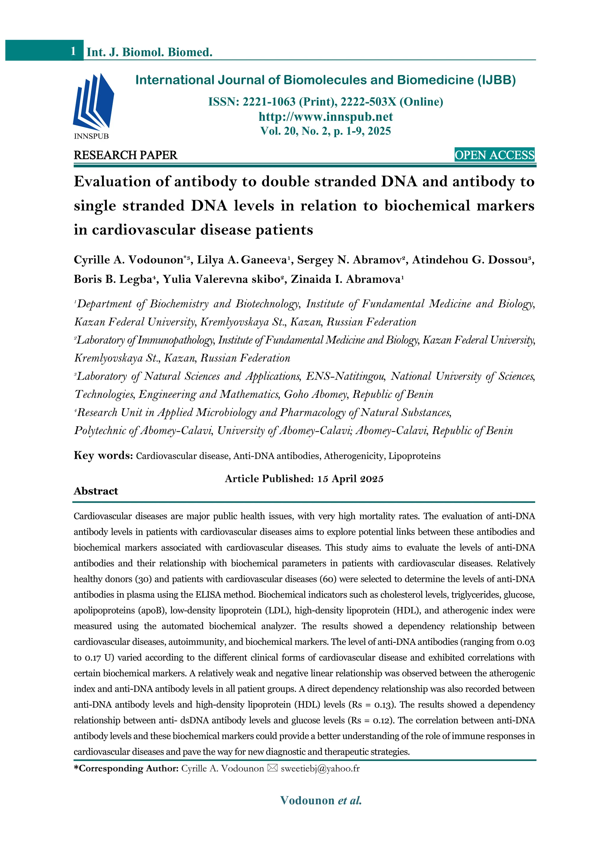 Evaluation of antibody to double stranded DNA and antibody to single ...
