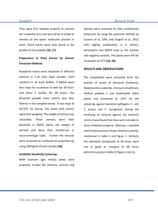 antibacterial research paper | PDF