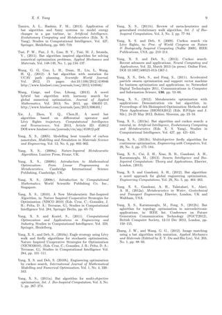 Bat Algorithm: Literature Review and Applications | PDF