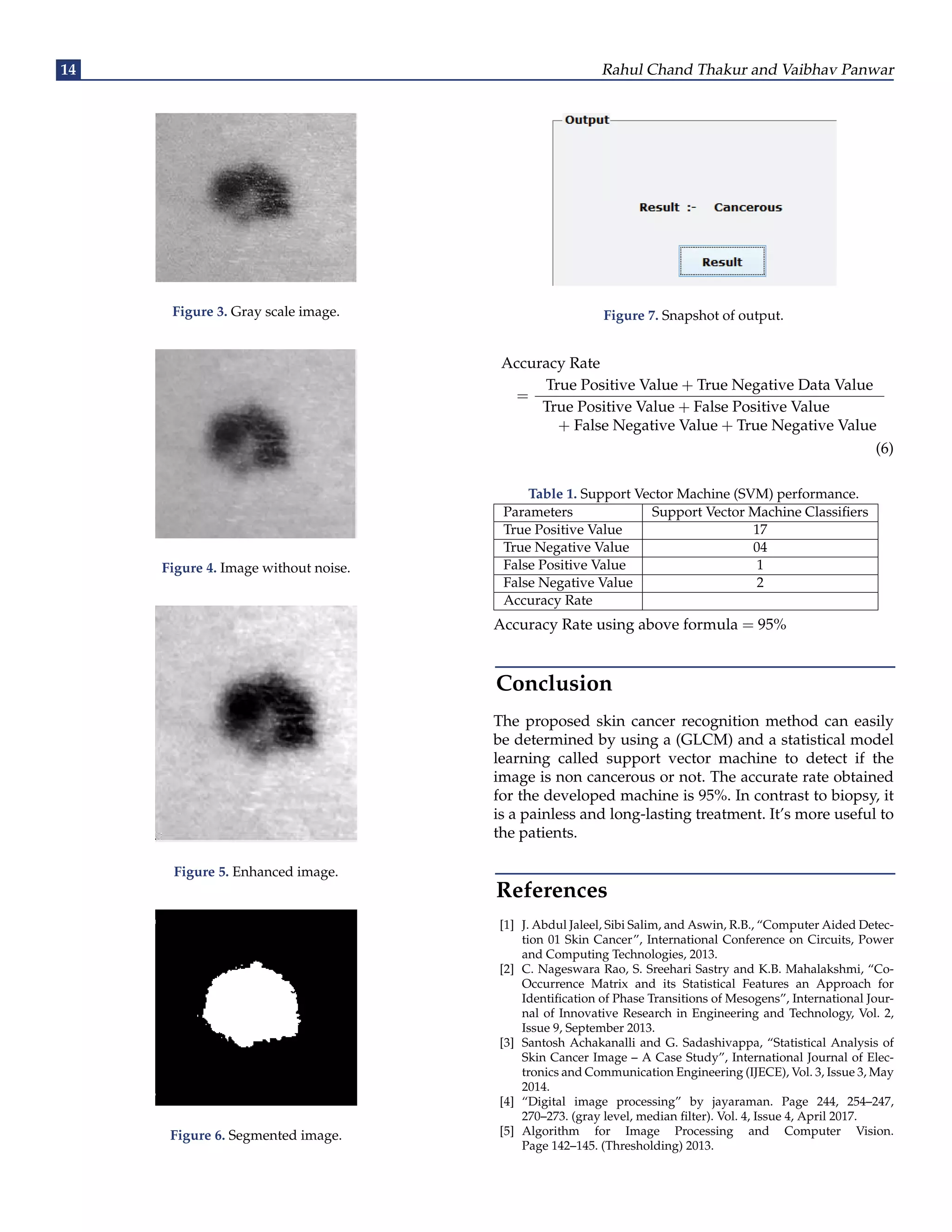 Skin Cancer Recognition Using SVM Image Processing Technique | PDF