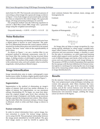 Skin Cancer Recognition Using SVM Image Processing Technique | PDF