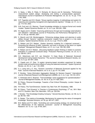 Constructing a Tailor-made Performance Management System Supported by Knowledge Elicitation ...