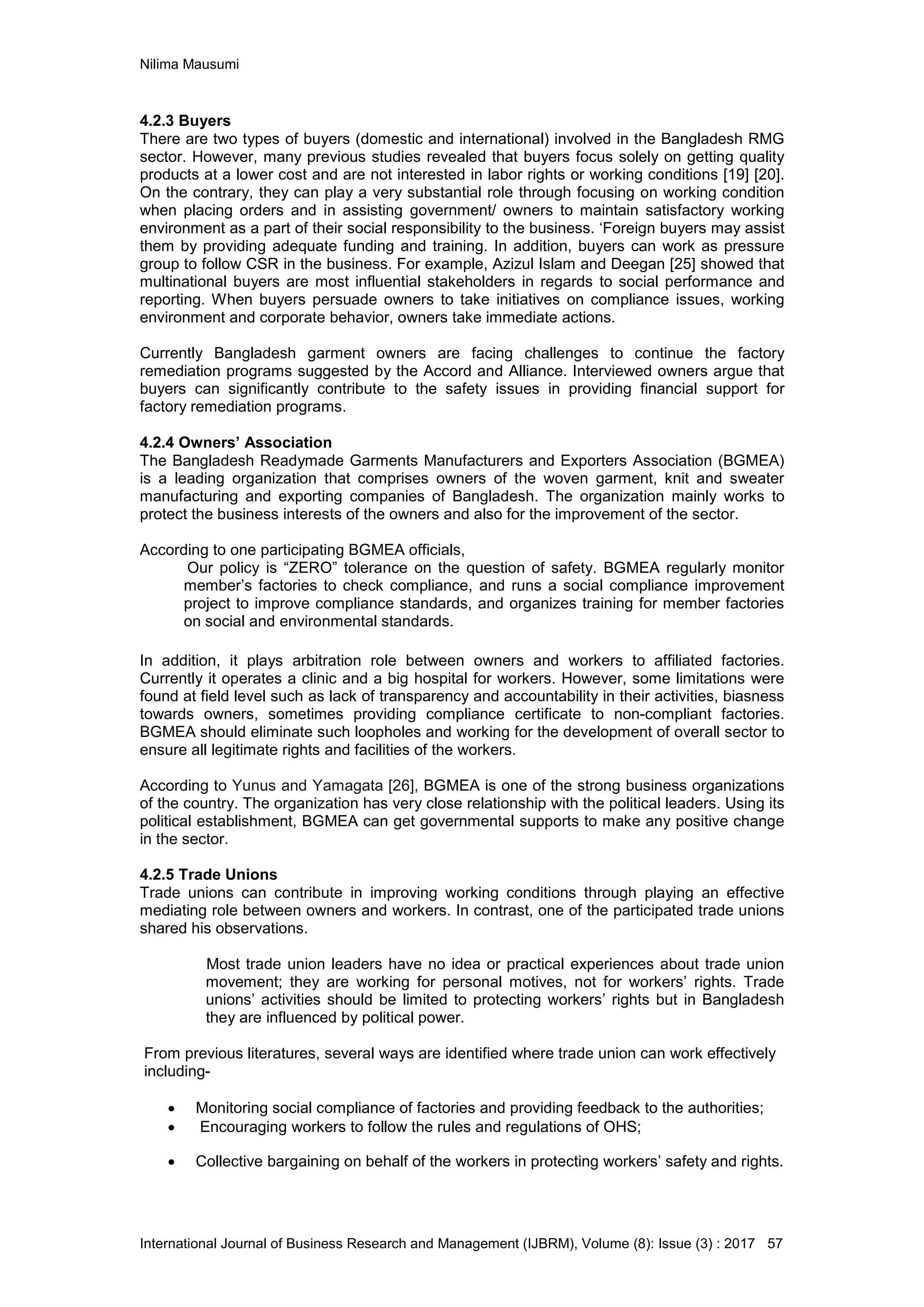 Stakeholder Roles In Improving Occupational Health and Safety (OHS): A ...