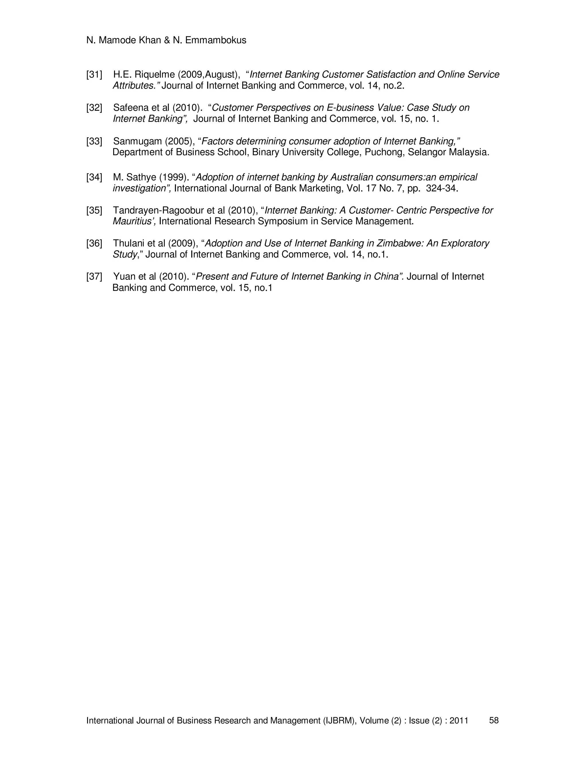 Customer Adoption of Internet Banking in Mauritius | PDF