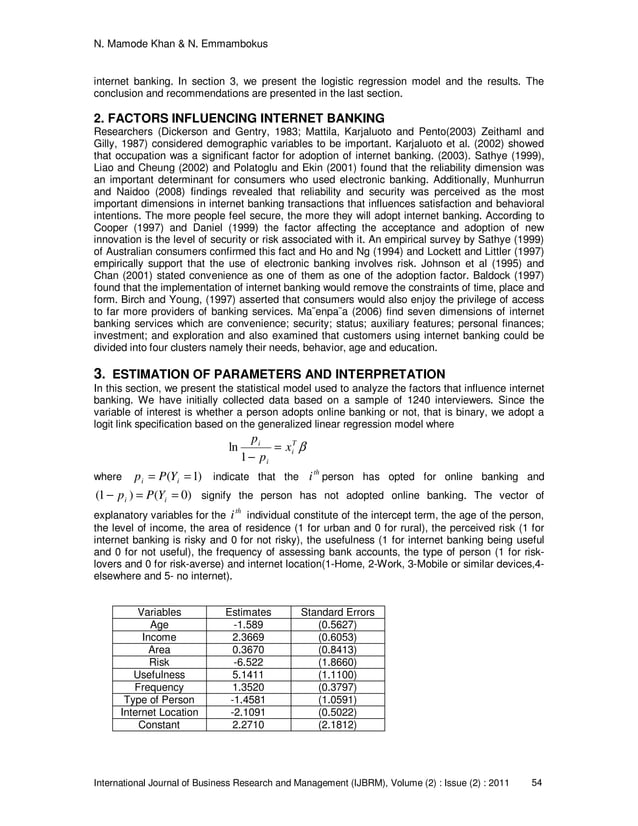 Customer Adoption of Internet Banking in Mauritius | PDF | Internet Service Providers | Home ...