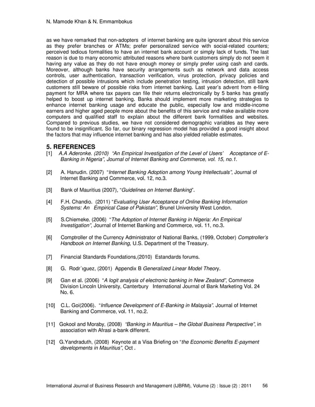 Customer Adoption of Internet Banking in Mauritius | PDF | Internet Service Providers | Home ...