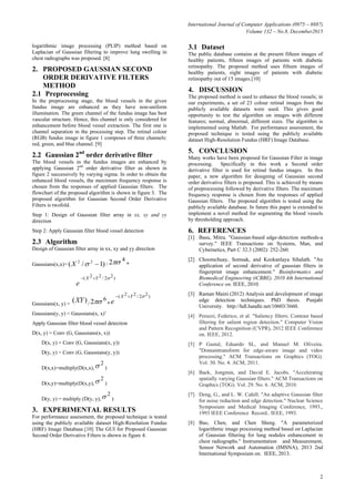 IMPLEMENTATION OF IMPROVED GAUSSIAN FILTER ALGORITHM FOR RETINAL FUNDUS IMAGES | PDF