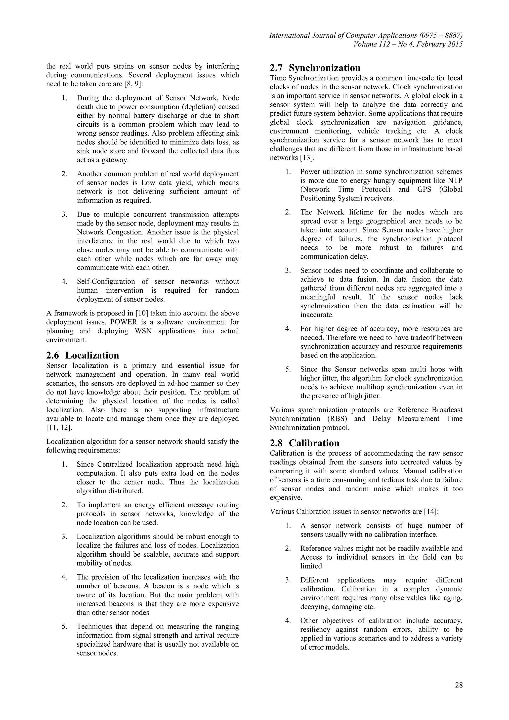 Design Issues and Challenges in Wireless Sensor Networks | PDF