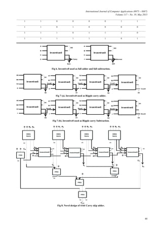 Cost Efficient Design of Reversible Adder Circuits for Low Power ...