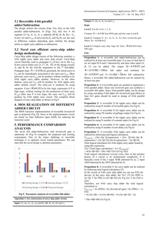 Cost Efficient Design of Reversible Adder Circuits for Low Power ...